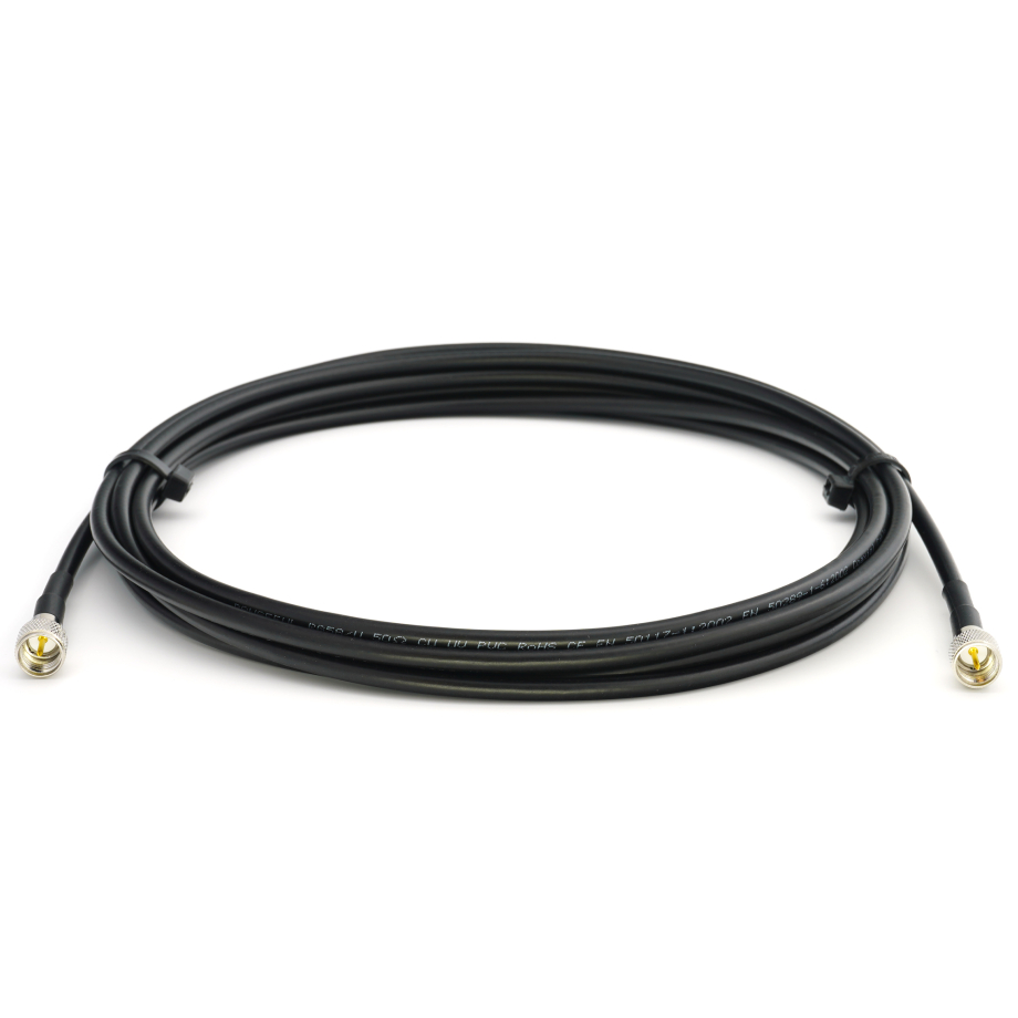 Mini UHF mâle vers Mini UHF mâle 5m RG58/U câble coaxial | Acheter sur Getic.fr