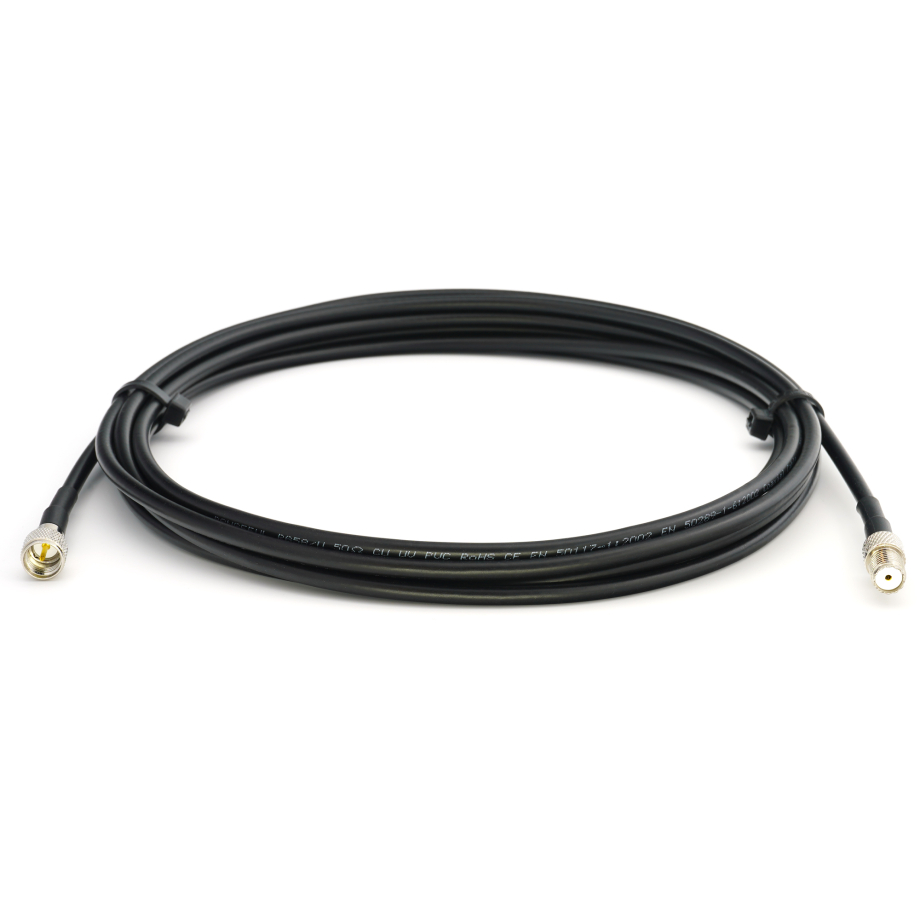 Mini UHF mâle vers Mini UHF femelle 12m RG58/U câble coaxial | Acheter sur Getic.fr